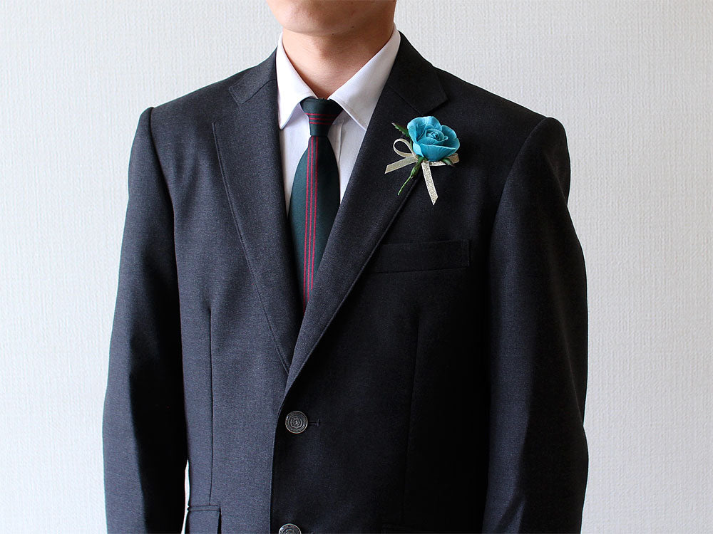 ATS-24 アーティローズSターコイズブルーコサージュ – インスタイルコサージュ